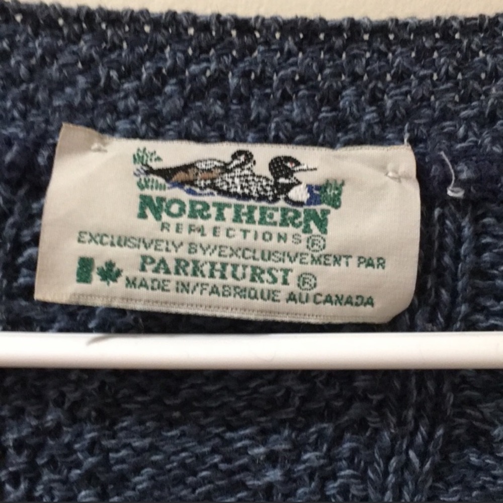 Northern Reflections Vintage Smoky Blue Cardigan, Siz… - Gem